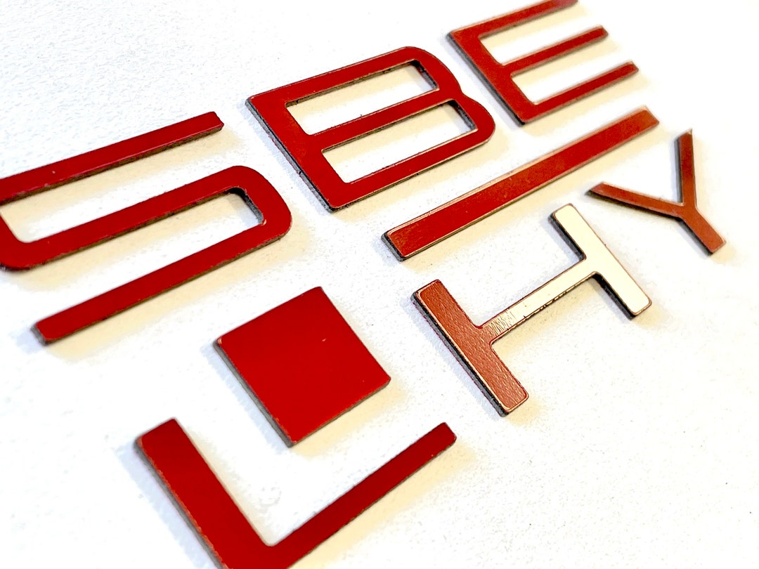 Red Front Spoiler Letters for Shelby GT350 2015-2018 ABS Plastic ...