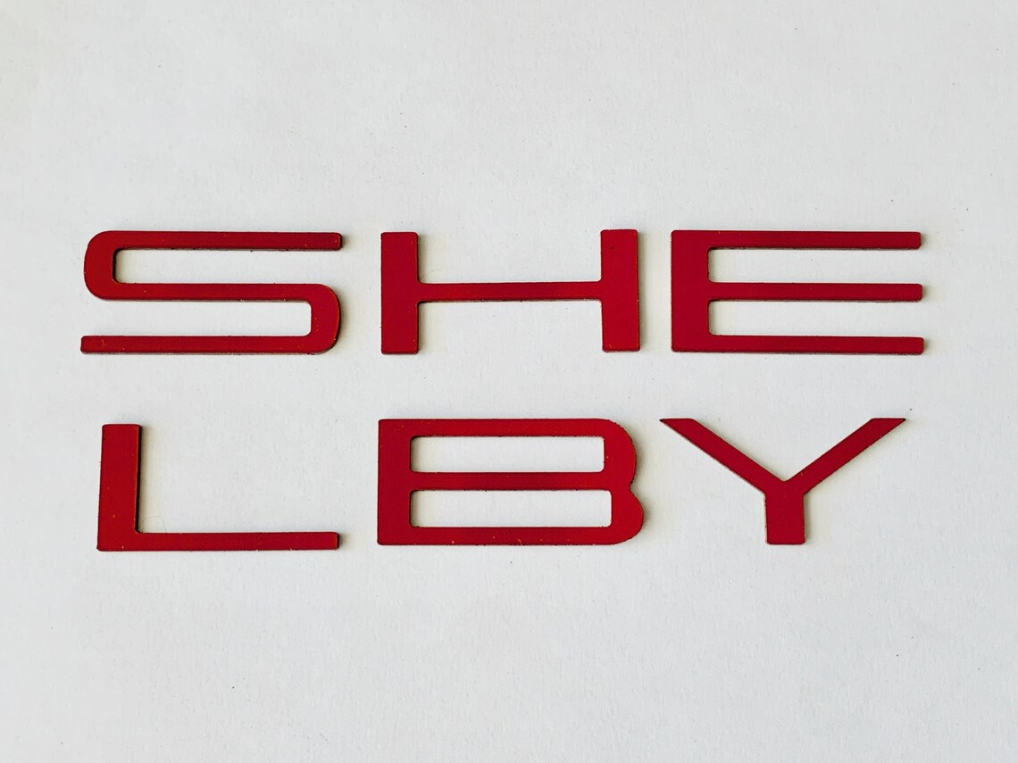 Red Front Spoiler Letters for Shelby GT500 2020 ABS Plastic - Etsy