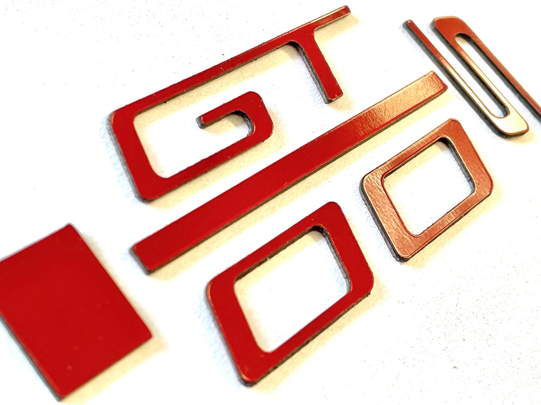 Red Front Bumper Letters for Shelby GT500 2020 ABS Plastic Inserts Not ...