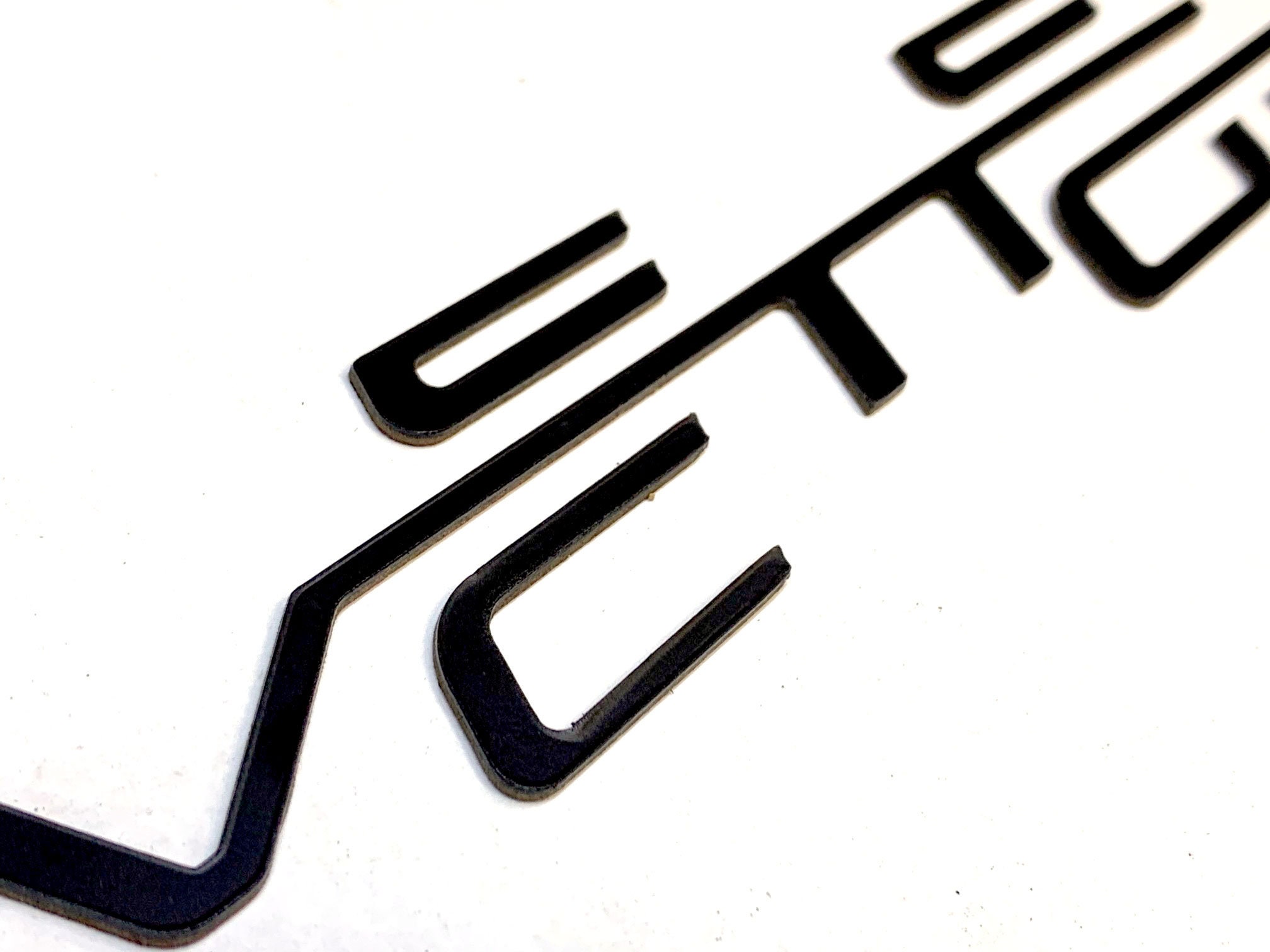 Matte Black Rear Bumper Letters for Corvette C6 2005-2013 ABS Plastic ...