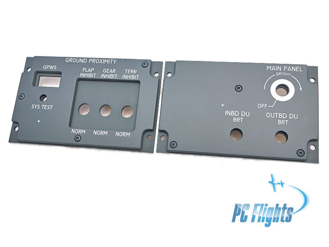 BOEING 737NG MIP Copilot Display Brightness Control and GPWS Panels ...