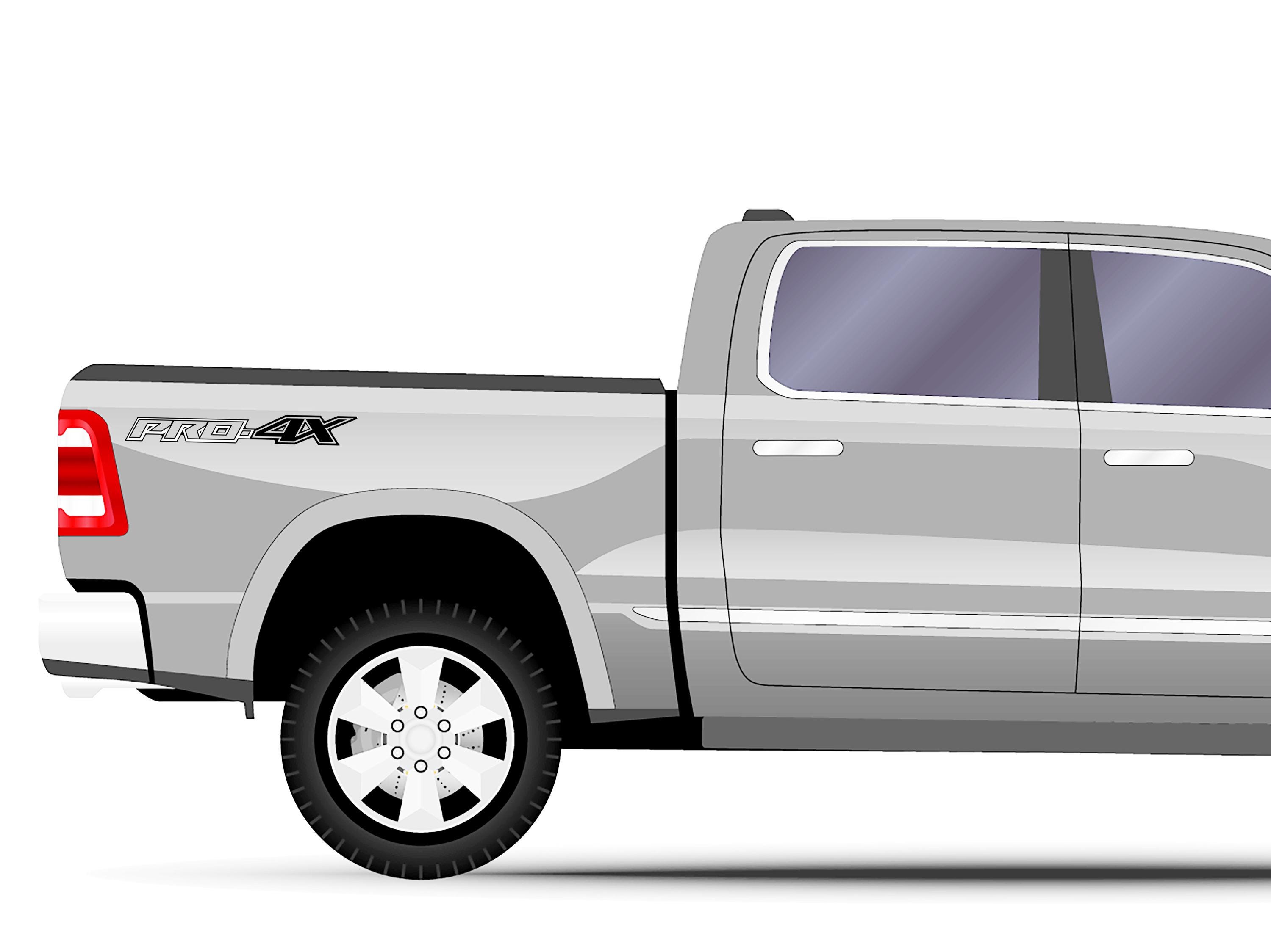 4x4 Off-road Stickers Replacement Accessory Compatible With Pro4x Titan ...