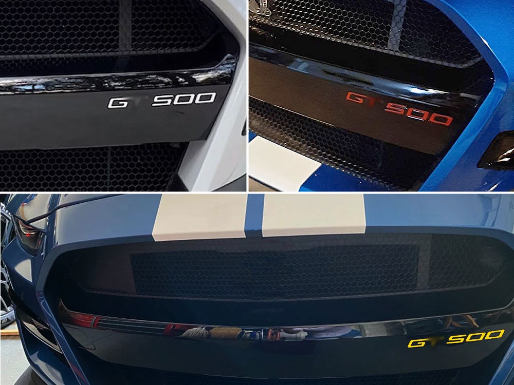 White Front Bumper Letters for Shelby GT500 2020 ABS Plastic - Etsy