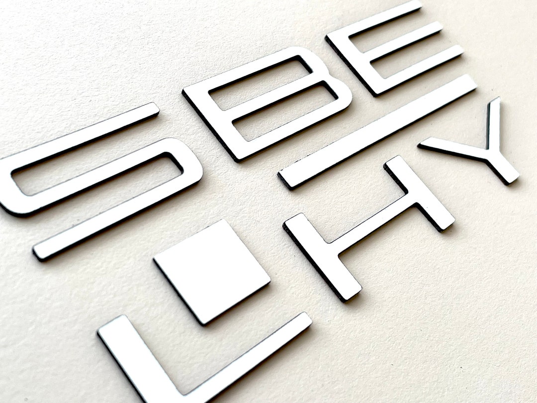 White Front Spoiler Letters for Shelby GT350 2015-2018 ABS Plastic ...