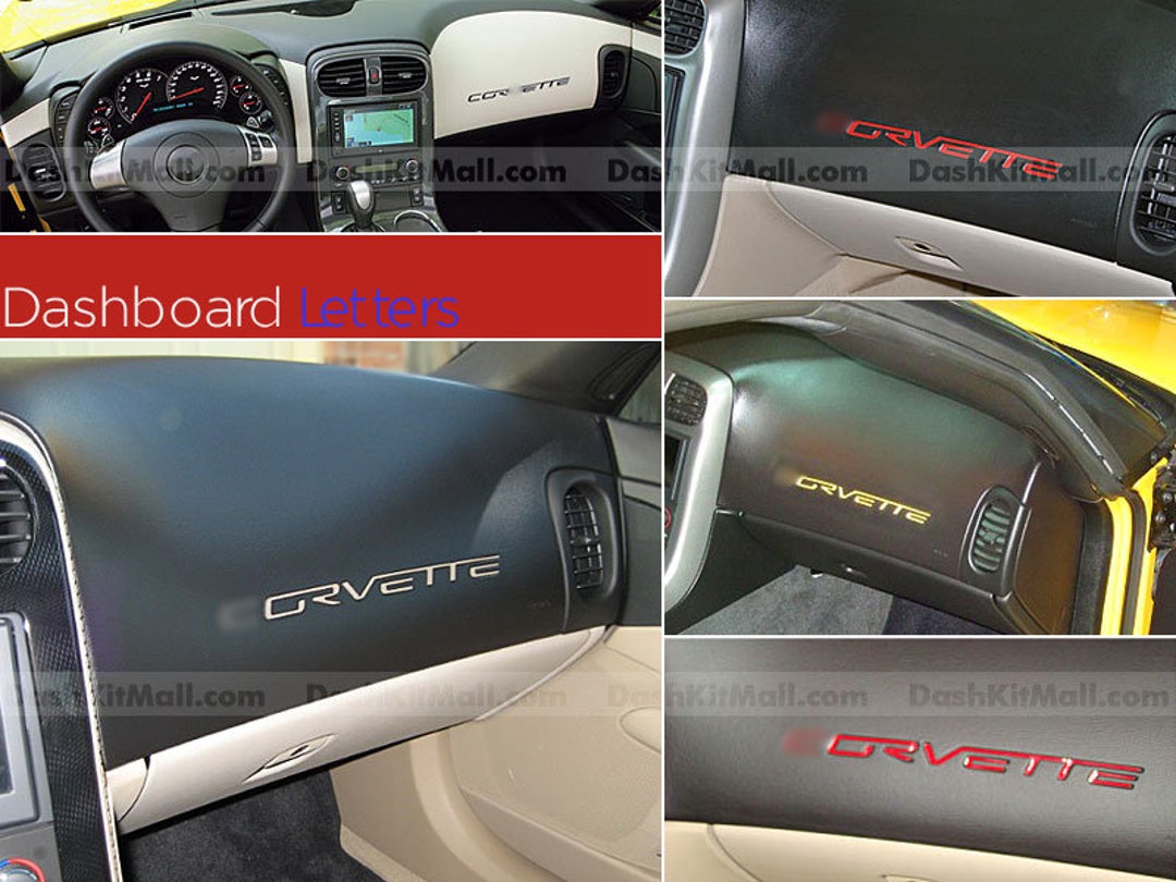 Red Dashboard Letters for Corvette C6 2005-2013 ABS Plastic - Etsy