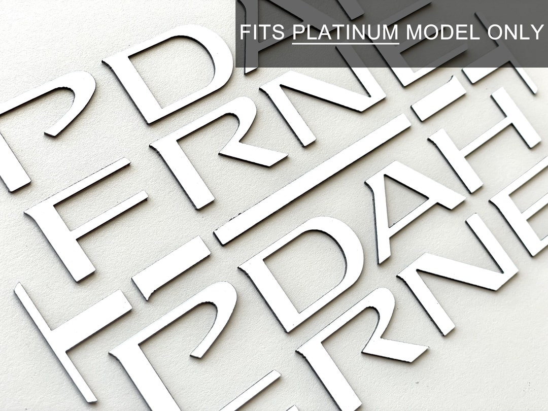 Platinum Only - White Lower Side Doors Letter Inserts for Pathfinder ...