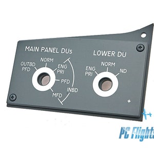 BOEING 737NG MIP Captain Display Selector Panel Flight Sim Part Replica ...