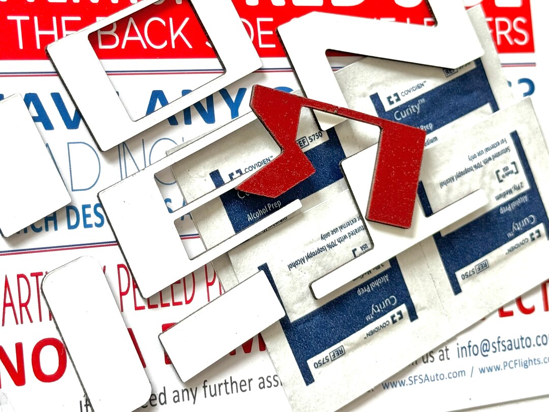 White Front Grille / Hood Letters for Frontier 2022+ ABS Plastic ...