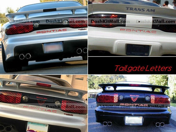 Red Rear Bumper Letters for Firebird 1993-2002 ABS Plastic | Etsy