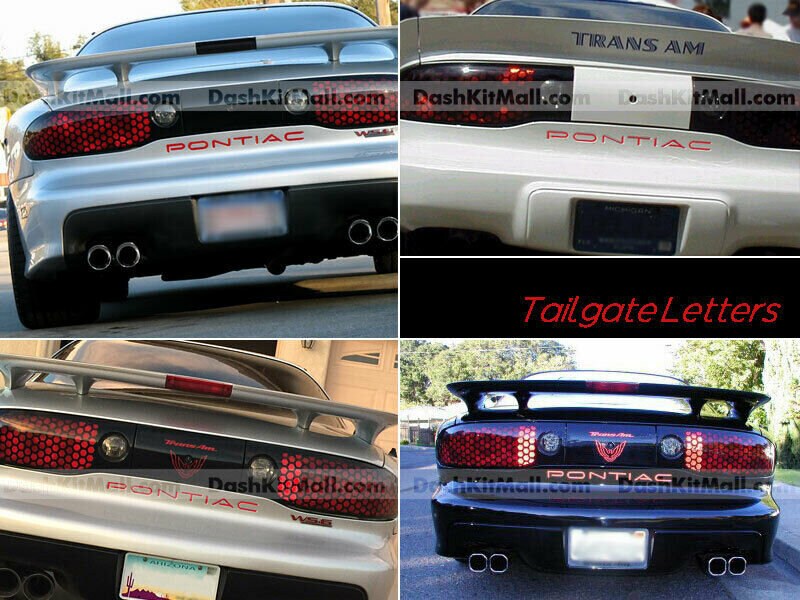 Red Rear Bumper Letters for Firebird 1993-2002 ABS Plastic | Etsy