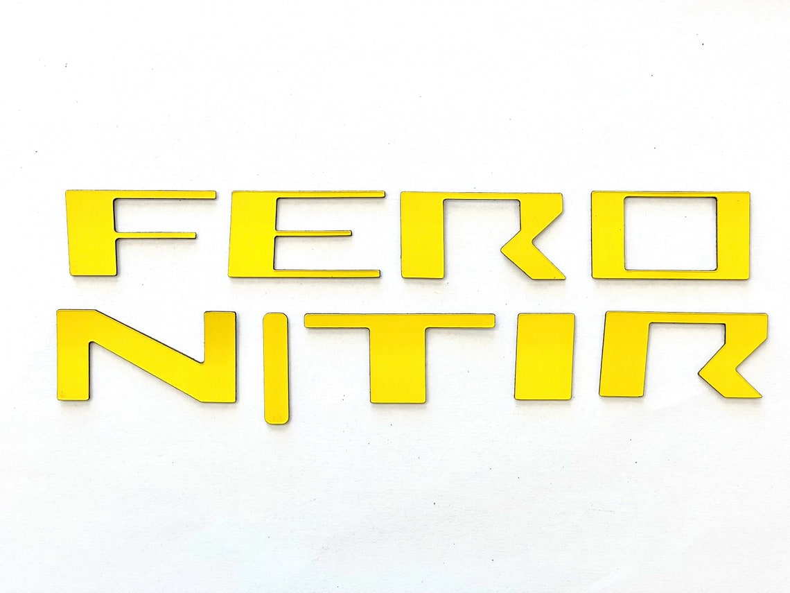 Yellow Front Grille / Hood Letters for Frontier 2022 ABS - Etsy