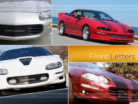 Chrome Front Bumper Letters for Camaro 1992-2002 ABS Plastic | Etsy