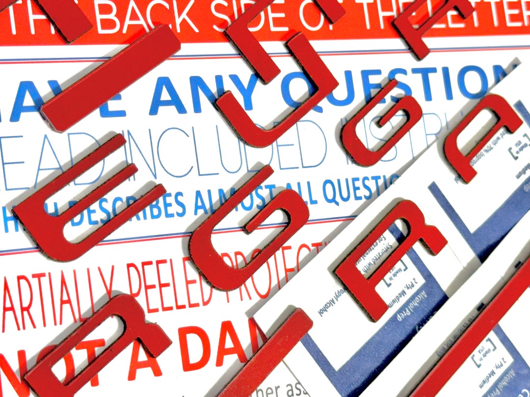 Red Front & Rear Bumper Letters for Acura Integra 1998-2001 ABS Plastic ...