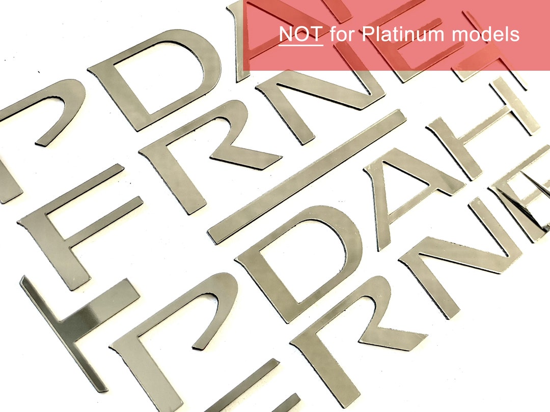 NOT Platinum - Chrome Lower Side Doors Letter Inserts for Pathfinder ...