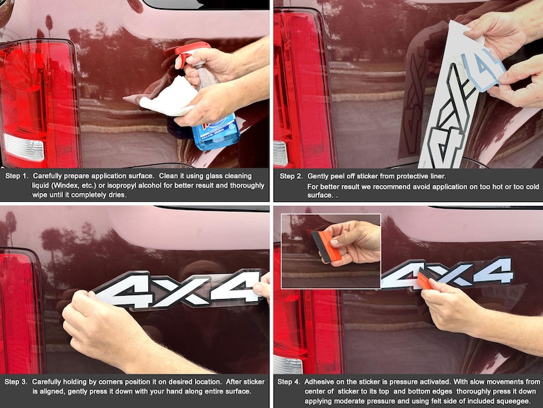 4x4 Off-road Stickers Replacement Accessory Compatible With Pro 4X ...