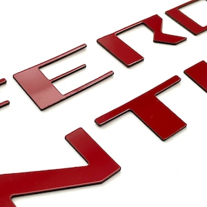 Red Front Grille / Hood Letters for Frontier 2022 ABS Plastic Inserts ...