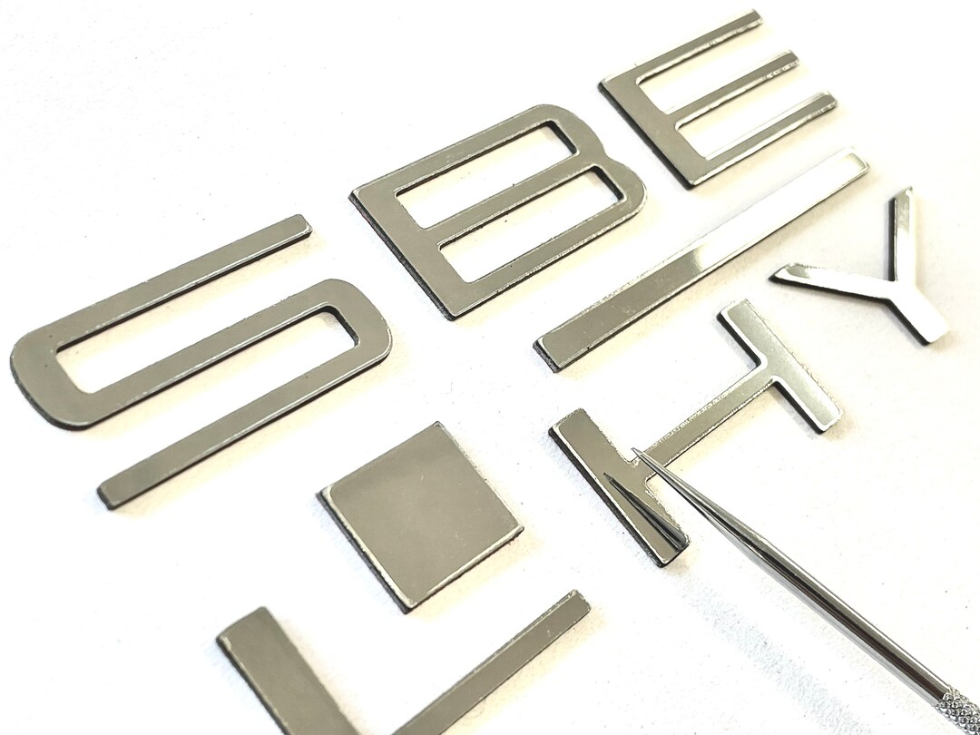 Chrome Front Spoiler Letters for Shelby GT350 2015-2018 ABS Plastic ...