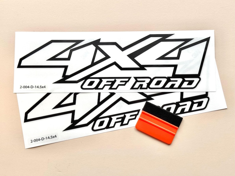 4x4 Offroad Four Wheel Drive Decal Sticker Car Accessory - Fits Any ...