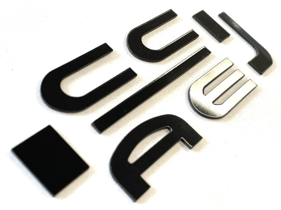 Glossy Black Rear Bumper Letters for Celica ABS Plastic Inserts Not ...