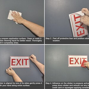 Emergency Exit Only Sticker - Office Safety Notice - Emergency Sign ...
