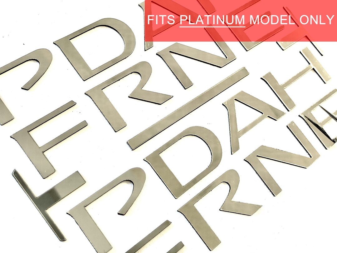 Chrome Lower Side Doors Letter Inserts for Pathfinder Platinum 2022-UP ...