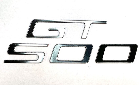 Gunmetal Chrome Front Bumper Letters for Shelby GT500 2020 | Etsy