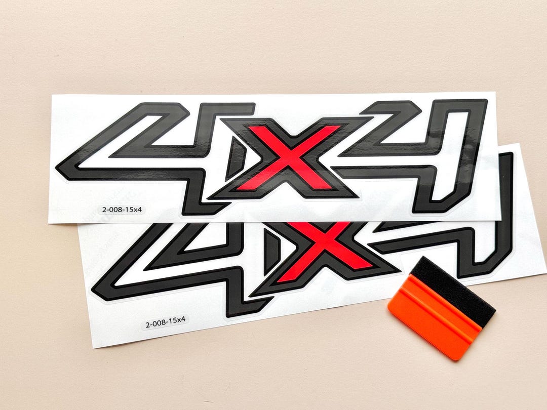 4x4 Four Wheel Drive Decal Sticker Auto Decoration - Fits Any Truck or ...