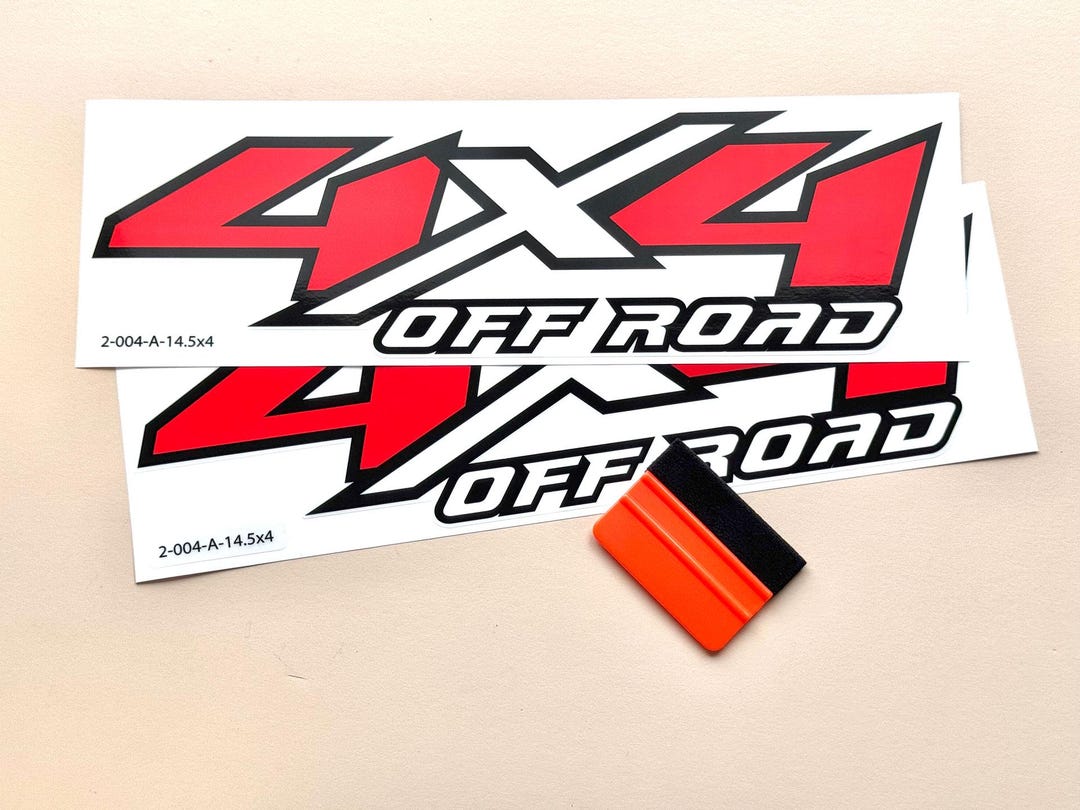 4x4 Offroad Four Wheel Drive Decal Sticker Auto Decor - Fits Any Truck ...