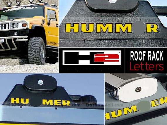 Hummer H2 Billet Chrome Decal