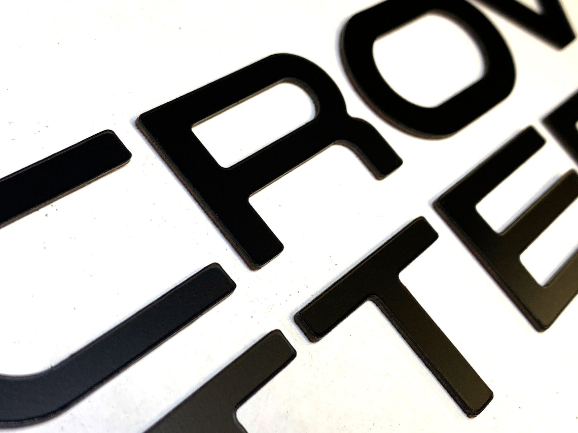 Matte Black Front & Rear Bumper Letters for Corvette C4 - Etsy