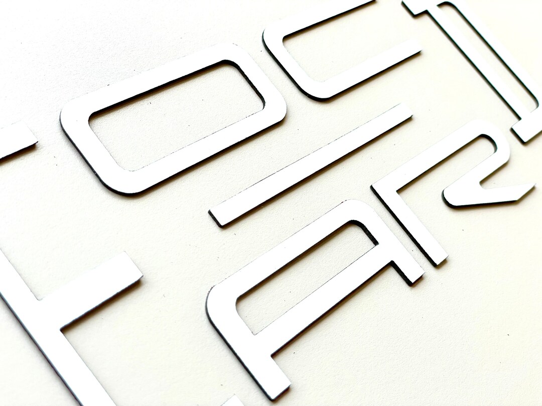 White Rear Bumper Letters for Camaro 1992-2002 ABS Plastic Inserts Not ...