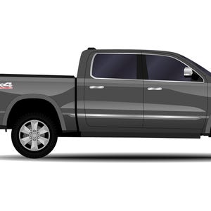 4x4 Offroad Four Wheel Drive Decal Sticker Auto Decor - Fits Any Truck ...