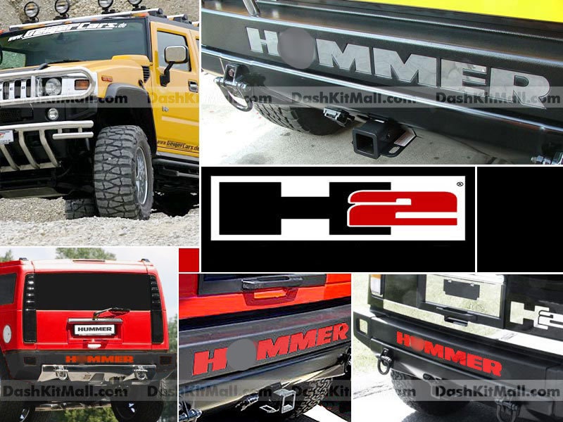 Hummer H2 Billet Chrome Decal