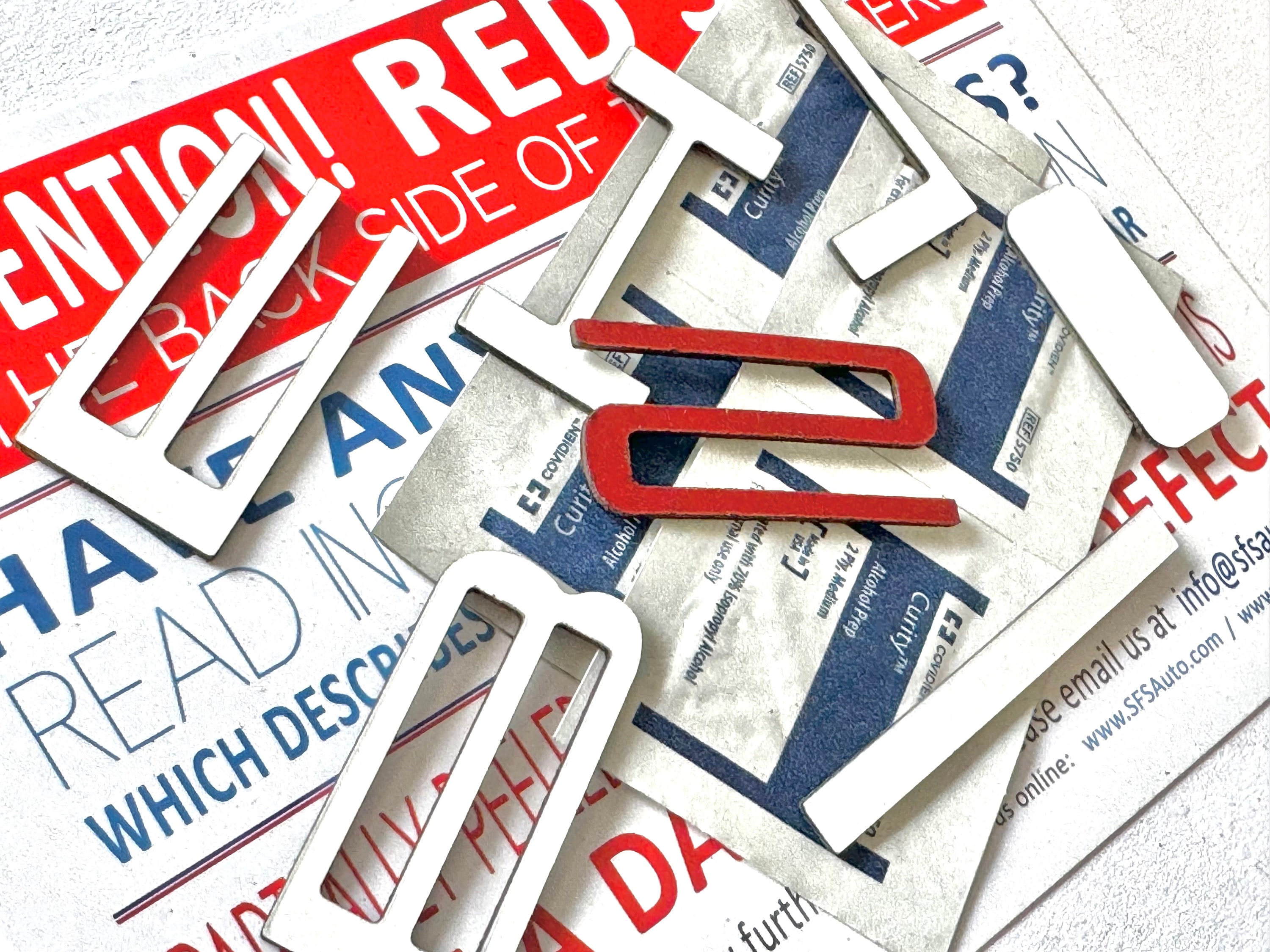 White Front Spoiler Letters for Shelby GT500 2020+ Car Accessories ABS ...