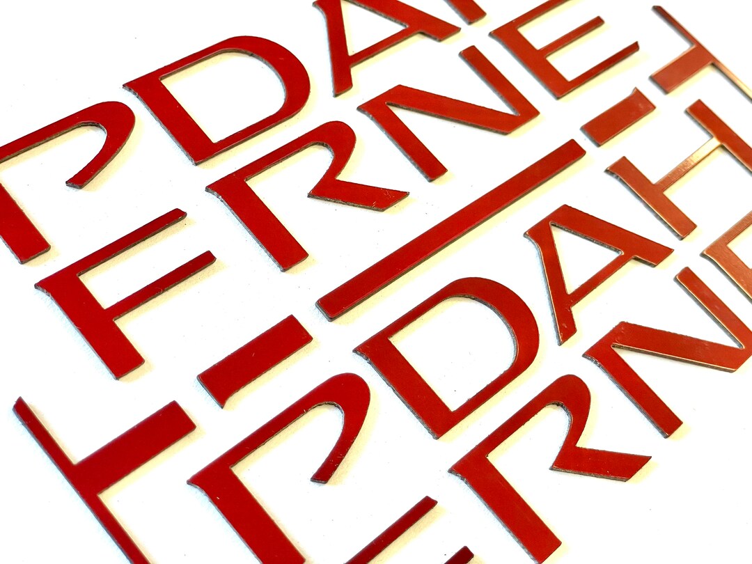 Red Lower Side Doors Letter Inserts for Pathfinder Platinum - Etsy