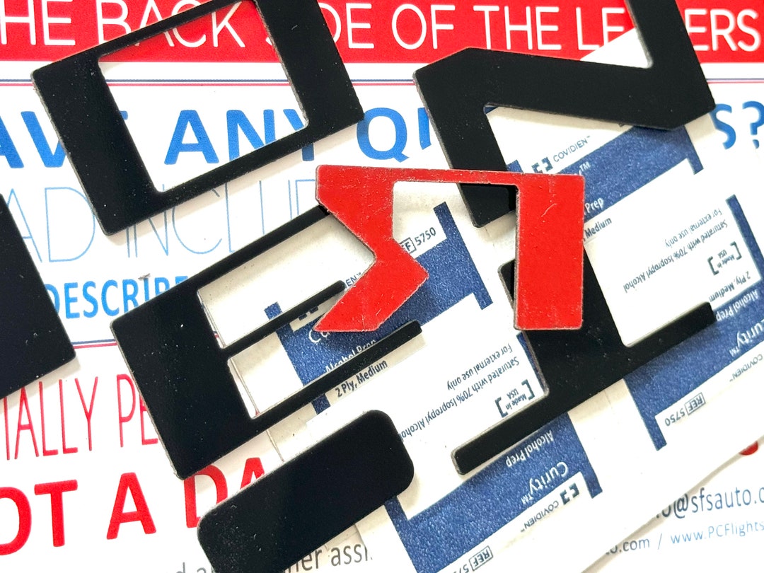 Matte Black Front Grille / Hood Letters for Frontier 2022+ ABS Plastic ...