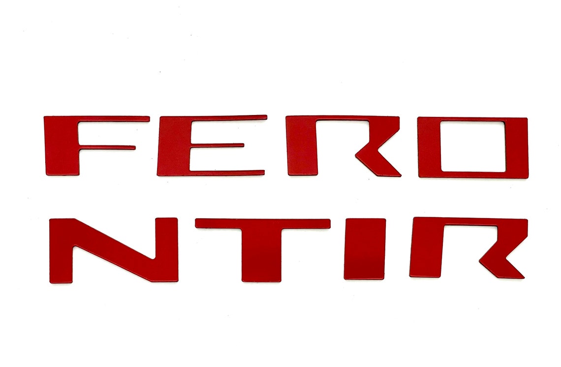 Red Front Grille / Hood Letters for Frontier 2022 ABS Plastic - Etsy
