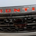 Red Front Grille / Hood Letters for Frontier 2022 ABS Plastic Inserts ...
