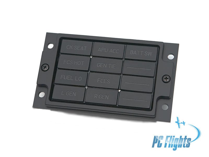 F/A18C "hornet" - Right Console - Caution Lights Panel - Home Cockpit ...