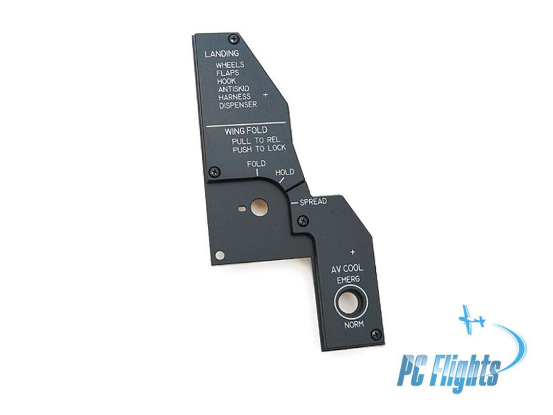 F 18 "hornet" - Right Console - Wing Fold Cockpit Replica Panel - Etsy