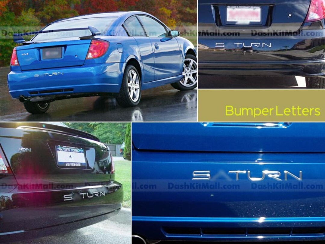 Chrome Rear Bumper Letters for ION ABS Plastic Inserts Not - Etsy