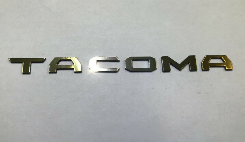Gold Chrome Dashboard Letters for Tacoma 2016-2020 ABS Plastic - Etsy