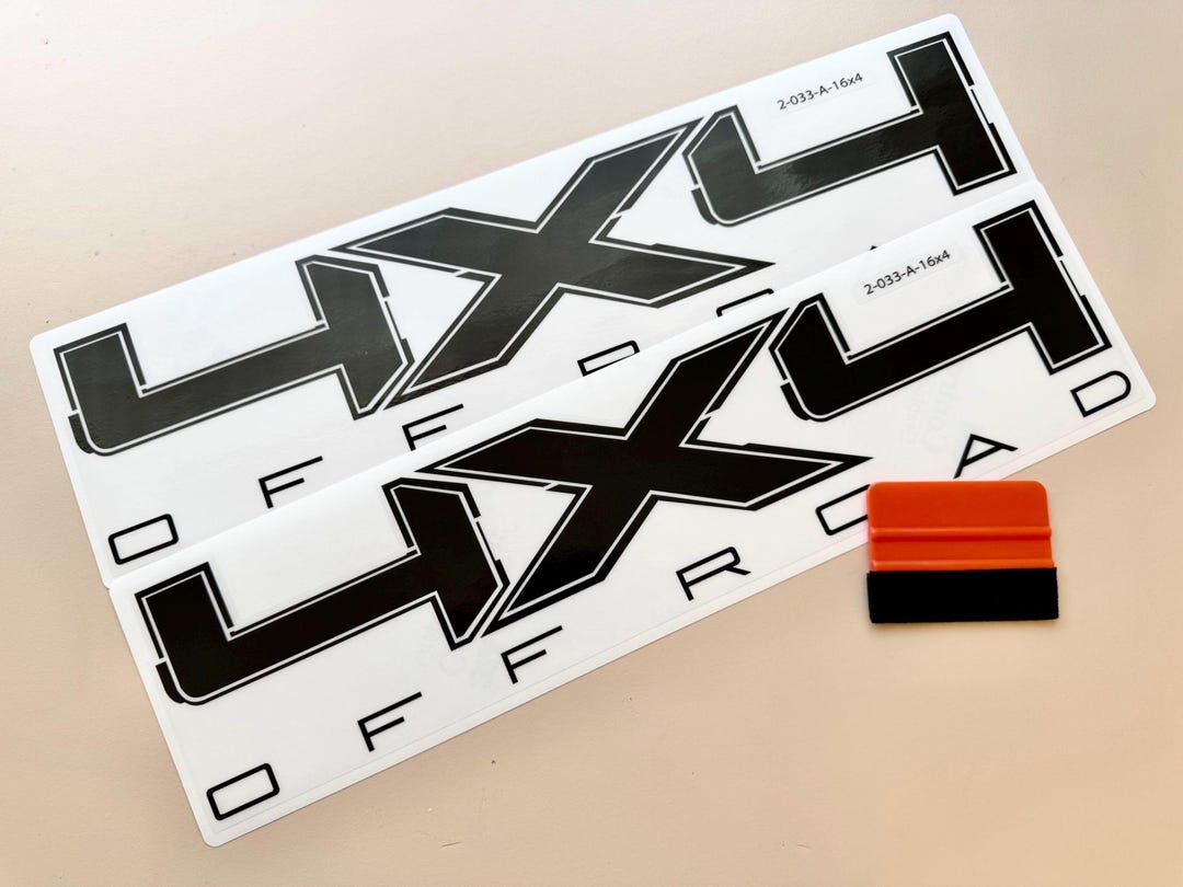 4x4 Offroad Four Wheel Drive Decal Sticker Auto Decor - Fits Any Truck ...