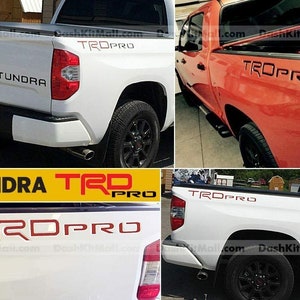 Red TRD PRO Bed Side Letters for Tundra 2014-2021 ABS Plastic Inserts ...