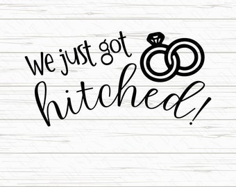 Just Hitched Decal - Etsy