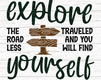 Road Less Traveled Svg - Etsy