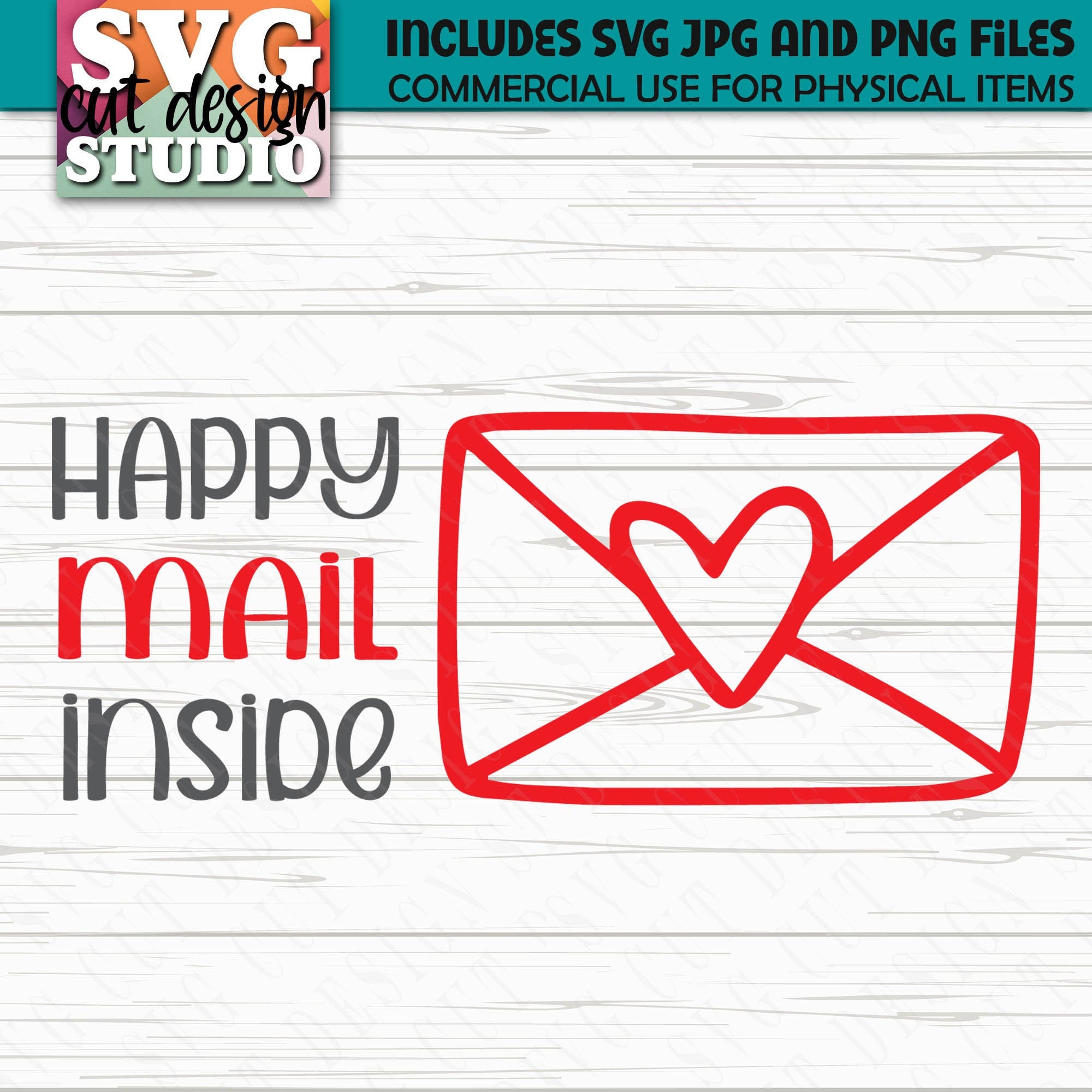 happy mail svg shop small svg svg Happy things inside svg hand lettered ...
