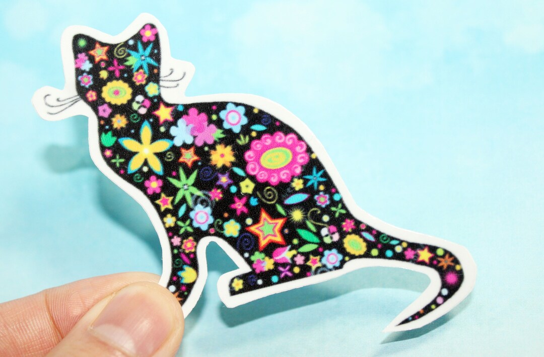 Cat Vinyl Sticker, Cute Stickers, Laptop Stickers, Decals, Bumper ...