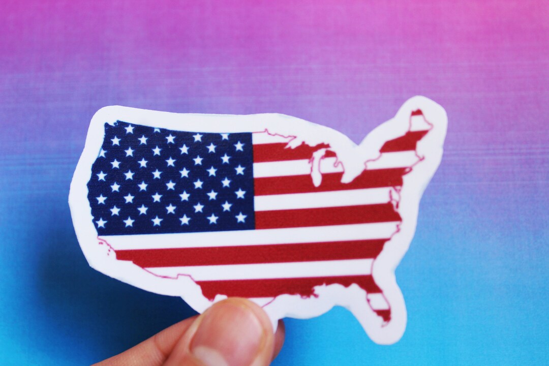 Usa Flag Sticker Country Stickers Laptop Stickers Aesthetic Stickers ...