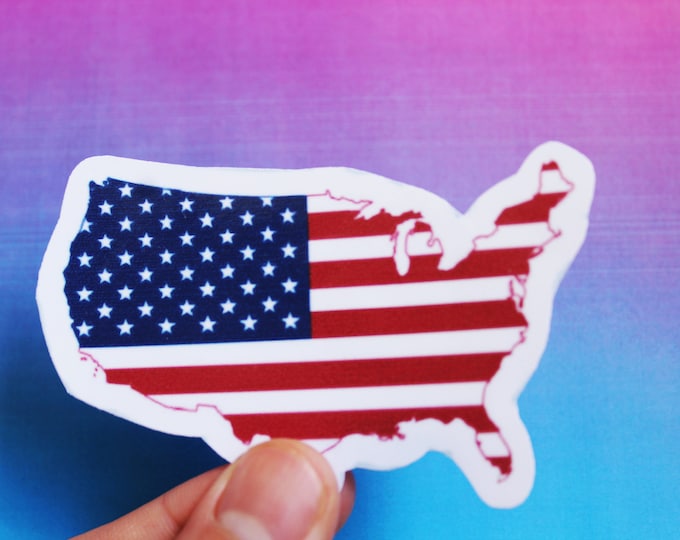 USA Hang Loose Vinyl Sticker USA Love USA Sticker American Flag Sticker ...